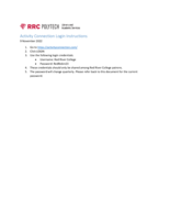 Activity connection.com - Red River College Polytechnic Library